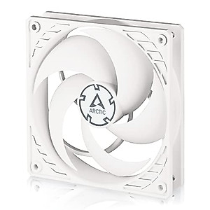 ARCTIC P12 PWM PST - PC Fan, 120mm Case Fan with PWM Sharing Technology (PST), Pressure-optimised, Quiet Motor, Computer, Fan Speed: 200–1800 RPM (0 RPM <5%) - White