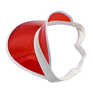 Yuanhe Clear Sun Visor Plastic Casino Dealer Poker Visors Beach Sunhat for Women UV Protection 5PCS Multicolor