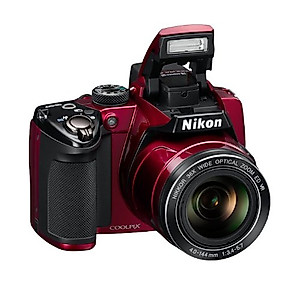 Nikon COOLPIX P500 12.1 CMOS Digital Camera with 36x NIKKOR Wide-Angle Optical Zoom Lens and Full HD 1080p Video (Red)