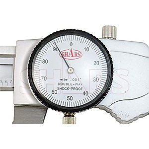 Shars 0-12" Premium Series Stainless Steel Shockproof Dial Caliper 303-1317 R}