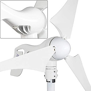 Pikasola Wind Turbine Generator 400W 12V with 3 Blade 2.5m/s Low Wind Speed Starting Wind Turbines with Charge Controller, Windmill for Home