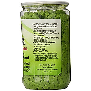 Nature Zone Bites For Iguanas, Soft Moist Food, 24-Ounce