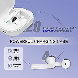 Wireless Earbuds Air Buds Pods Bluetooth 5.3 Headphones Noise Cancelling Air Bud Pro Stereo Ear pods in-Ear Ear Bud Built-in Mic IPX7 Waterproof Earphones Sports Earpods for iPhone/Samsung/Android