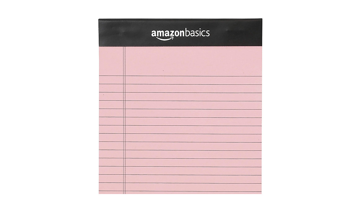 Amazon Basics Narrow Ruled 5 x 8-Inch Note Pads - 6-Pack for Office ...
