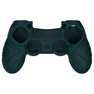PlayVital Guardian Edition Racing Green Soft Anti-Slip Controller Silicone Case Cover for ps4, Rubber Protector Skins with Joystick Caps for ps4 for ps4 Slim for ps4 Pro Controller