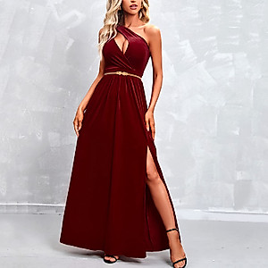 E-Clover Womens Fashion Metal Stretch Waist Skinny Belt Waistband (Style1)