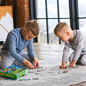 Planet of The Dinosaurs Jigsaw Puzzles for Kids Ages 4-8 | Fun & Entertaining Toys for Children | Epic Educational Birthday for Boys & Girls