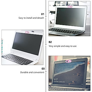 SOLUSTRE 2pcs Camera Cover Privacy Webcam Cover Black Webcam Cover Phone Webcam Cover Cover Privacy Lens Cover Black Slides Phone Camera Webcam Blocker abs Computer Lens Cap