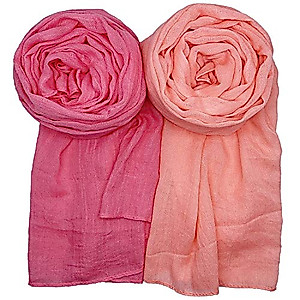 Women Scarf Shawl Set of 3 for All Season Scarve Wrap Scarve, C