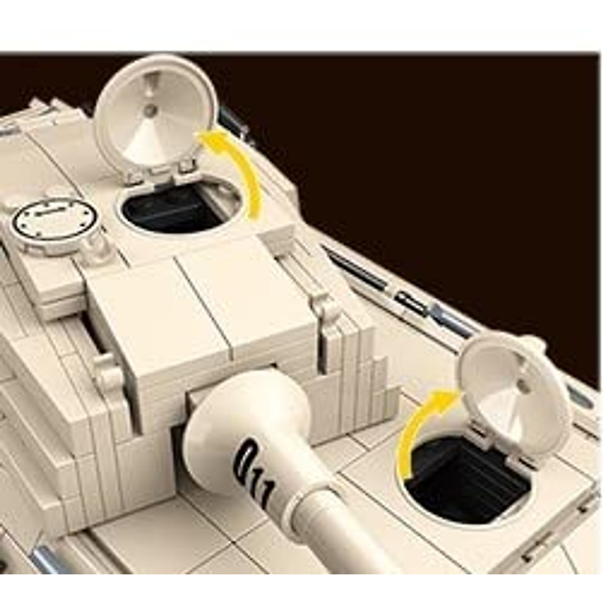 General Jim's Military Brick Building Set - WW2 German Army King Tiger Panzer VI Tank Building Blocks Model Set for Military, World War 2 and Building Enthusiasts Including Teens and Adults