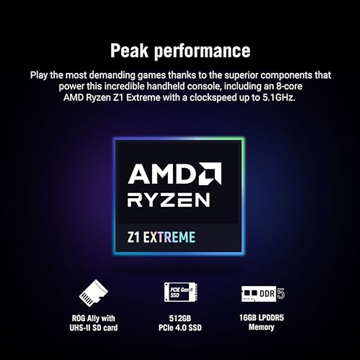 ASUS ROG Ally 7" 120Hz Gaming Handheld - AMD Z1 Extreme Processor - 512GB - White - PRE ORDER!