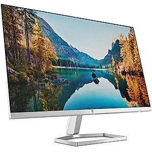 HP M24fw FHD 24 inches 1920 x 1080 IPS Monitor Display 5ms GtG 1000:1 - 300 nits, On-screen controls, AMD FreeSync Low blue light mode; Anti-glare, VGA, HDMI - White (Renewed)