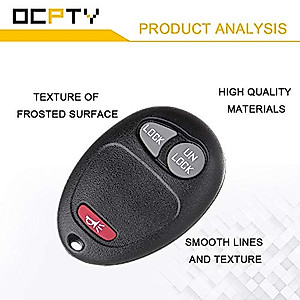 OCPTY 2X Flip Key Entry Remote Control Entry Remote key Fob for 01 02 03 04 05 06 07 08 09 10 11 12 for Chevy for GMC for Hummer for Isuzu L2C0007T 9364556-4575 10335582 10335583