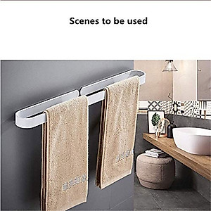 LIRUXUN Bathroom Towel Bar, Hand Towel Holder Cloths Hanger,Towel Bar Self Adhesive Bathroom Storage Rack Bath Wall Shelf Rack Bathroom Organizers