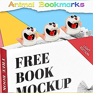 Wacky Bookmark Palz-3d Stereo Kawaii Cartoon Bookmark, 3D Animal Wacky Bookmarks, Christmas Birthday Party Favors Gift for Kids Students（Seal） …