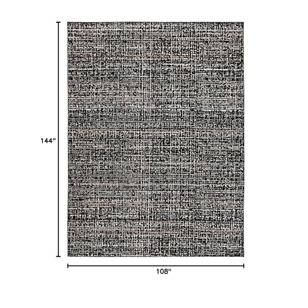 Garland Rug Rumba 9 ft. x 12 ft. Area Rug Black/Earth Tone