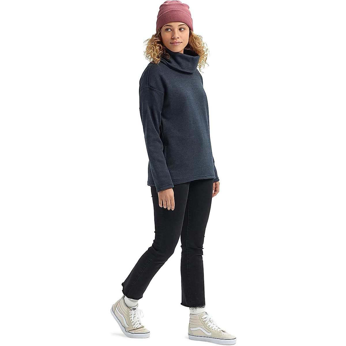 Burton Womens Ellmore Pullover, True Black Heather New, X-Small