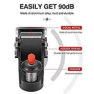 ROCKBROS Bike Bells Hidden MTB Bells Bicycle Bells for 22.2mm Handlebars, More Than 100dB, Clear & Long Sound Ringer, Mountain Bike, Scooter, Youth Bike