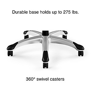 Union & Scale Flexfit Hyken Mesh Task Chair, Charcoal Gray, 2/Pack (UN59464V-CCVS)