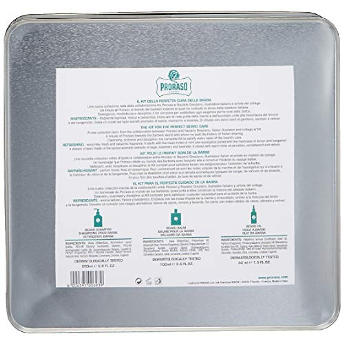 Proraso Beard Care Set - Refresh , 1 Count (Pack of 1)