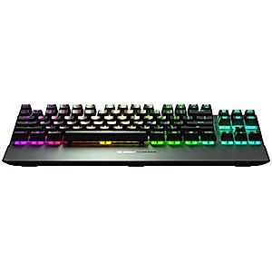 SteelSeries Apex Pro TKL - Mechanical Gaming Keyboard - Adjustable Actuation Switches - OLED Smart Display - Compact Form - French AZERTY Layout