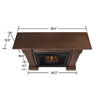 Real Flame White Hillcrest Electric Fireplace, Medium