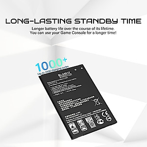 Qoutmcuy [2025 Upgraded] 4600mAh BL - 44E1F Replacement Battery for LG V20, Stylo 3/3 Plus (H918/H910/LS997/US996/VS995)