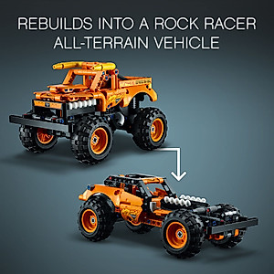 LEGO Technic Monster Jam El Toro Loco, 2 in 1 Pull Back Truck to Off Roader Car Toy 42135, Monster Truck and Race Car Building Toy, Construction Kit for Kids, Boys, Girls Age 7+ Years Old