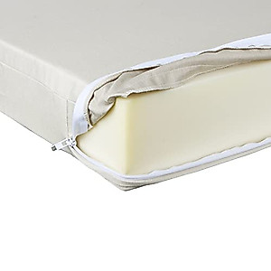 youngseahome Patio Seat Cushion Covers,Washable Slip Covers Replacement,Waterproof Outdoor Furniture Chair Cushion Pillow Seat Cover for Couch,Garden,Sofa,Khaki,24"×22"×4"(4 Covers Only)