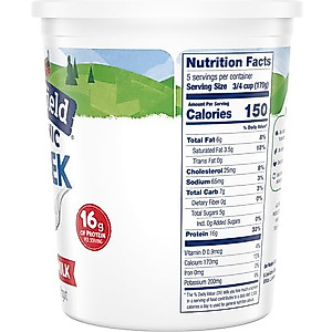 Stonyfield Organic Greek Whole Milk Yogurt, Plain, High in Protein (16g), Multiserving Snack & Cooking Substitute, 30 Oz