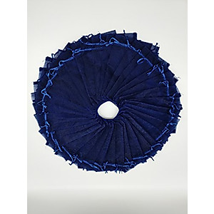 Ankirol 50pcs Large Sheer Organza Favor Bags 6.6x9'' Jewelry Candy Gift Bags Mini Bottle Wine Bags Samples Display Drawstring Pouches (Navy Blue)