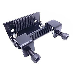 Jiayouy 4.3" Bass Drum Platform Lifter Fits 18" and 20" Bass Drums - Black Coated Steel