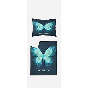 Aimery Miami Bedding Set Soccer Duvet Cover Set Pink Bed Football Comforter Soft Microfiber Soccer Bedding Sets 3 Pieces Fruit Comforter Cover and 2 Pillowcase for Bedroom (Pink 1,Full)