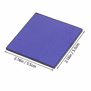 2pcs Cobalt Blue Glass Sheet Chemistry Experiment Supply Experiment Cobalt Glass Laboratory Science and Safety
