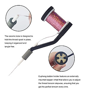 EUPHENG Fly Tying Tool Combo Fly Tying Accessories and Tools Kit, Fly Tying Bobbin Holder, Hair Stacker, Cutting Pliers, Fly Tying Scissors or More