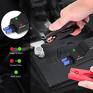 Smart Jumper Clamp Automotive Jump Starter Booster Clamp Cables, Replacement Alligator Clamp for 12V Portable Car Jump Starter