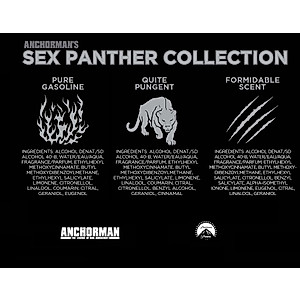 Tru Fragrance Beauty Anchorman?s Sex Panther 3 Piece Cologne Spray Gift Set for Men (Not Made of Bits of Real Panther) - Officially Licensed from Paramount? 1 fl oz each