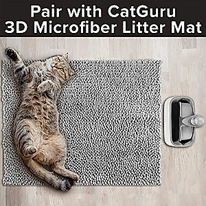 CatGuru Premium Cat Litter Scoop Holder, Scooper Caddy, Scoop Stand Pairs with Any Cat Litter Box and Fits Most Cat Litter Scoops (White)