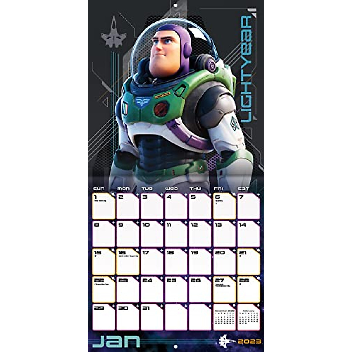2023 Disney Lightyear Wall Calendar