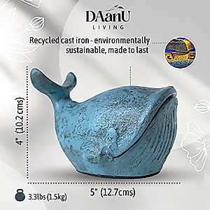 Cast Iron Decorative Door Stop - Bookend - Beach and Nautical Décor - Heavy Door Stopper, Beach Decoration for Home - Recycled Cast Iron Heirloom Piece