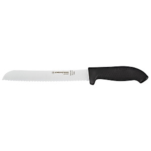 8" Scalloped Bread Knife, Blk