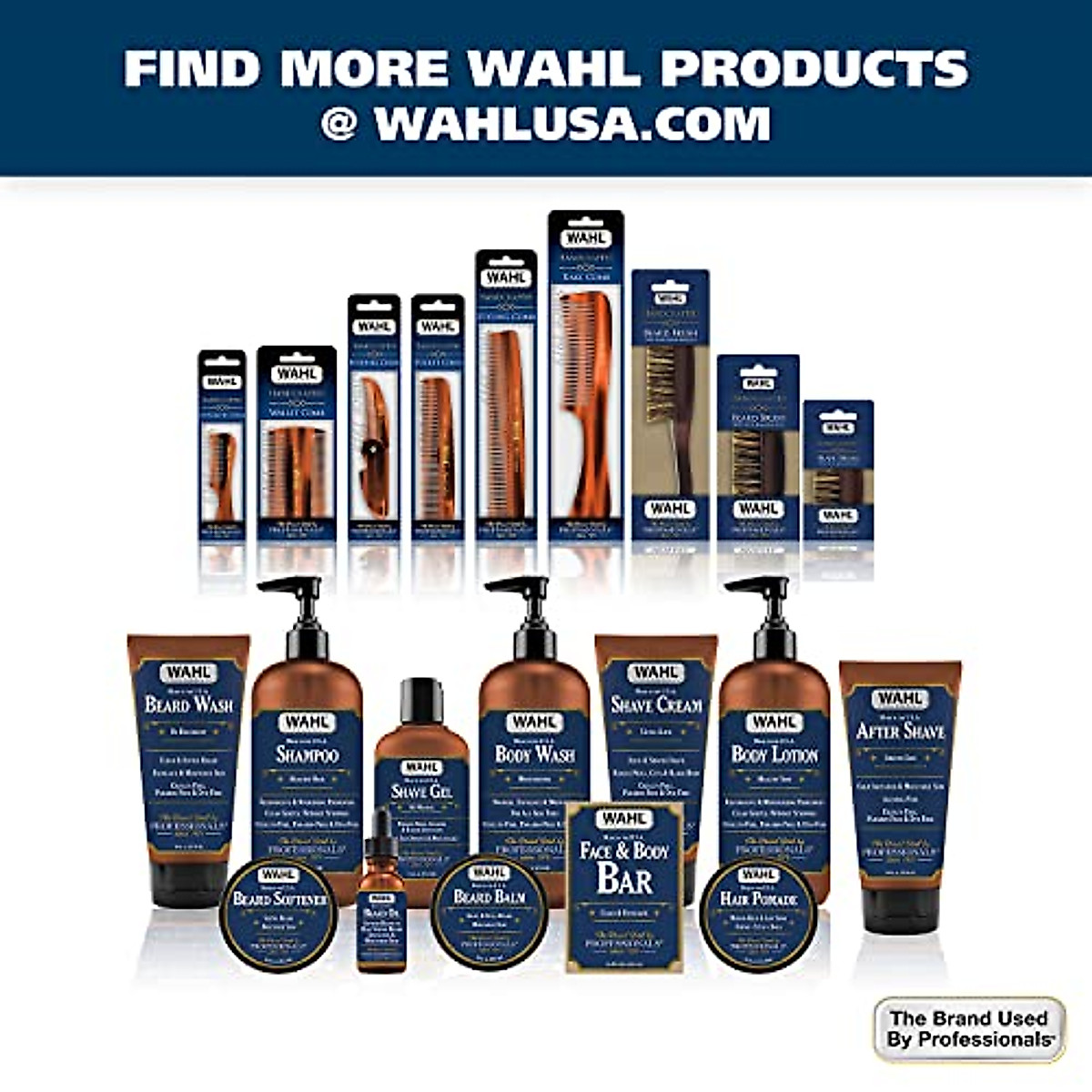 Wahl Body Lotion with Essential Oils, Hydroxy Acid and Ceramides to Exfoliate, Restore, Moisturize All Skin Types – 24 Oz - Model 805606A