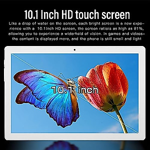 Honio Business Tablet, 4G LTE 10.1 Inch Tablet 1920x1200 US Plug 100‑240V 2 in 1 (#1)