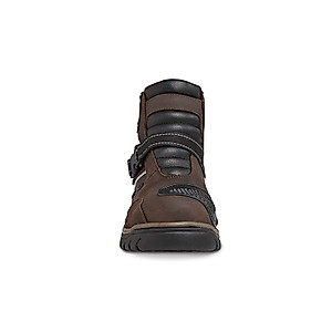 WORKLAND 77414 Motorcycle Boots Men - Leather Work Boots for Men - Biker Boots Touring, Sport - Botas para Motocicleta Hombre - Breathable with Protections - Rubber Sole Slip Resistant, Reflective