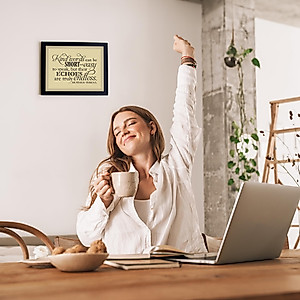 Kind Words Are Endless - Inspirational Wall Decor, Motivational Wall Art w/Mother Teresa Quote. Wall Print For Living Room, Home Decor, Bedroom Decor, Office Decor & School Decor, Unframed - 10 x 8