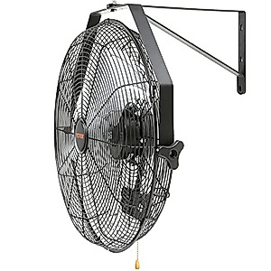 VEVOR 18 Inch Wall Mount Fan, 3-speed IP44 Waterproof Industrial Wall Fan, Max. 4150 CFM Wall Mounted Fan for Outdoor, Commercial, Residential, Greenhouse, Workshop, ETL Listed, 2-Pack