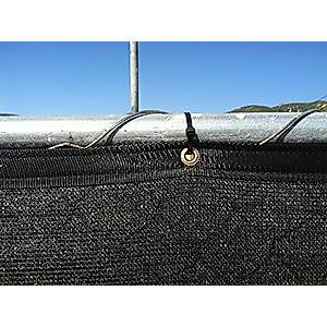 TruePower Privacy Fence Screen 6' Tall x 50'' Long - Black for Patio, Deck, Balcony, Backyard, Fence, Apartment Privacy