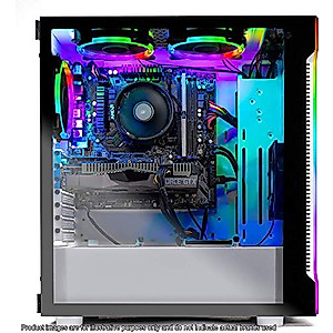 Skytech Archangel Gaming Computer PC Desktop – Ryzen 5 3600 3.6GHz, GTX 1660 Super 6G, 500GB SSD, 16GB DDR4 3200MHz, RGB Fans, Windows 11 Home 64-bit, 802.11AC Wi-Fi