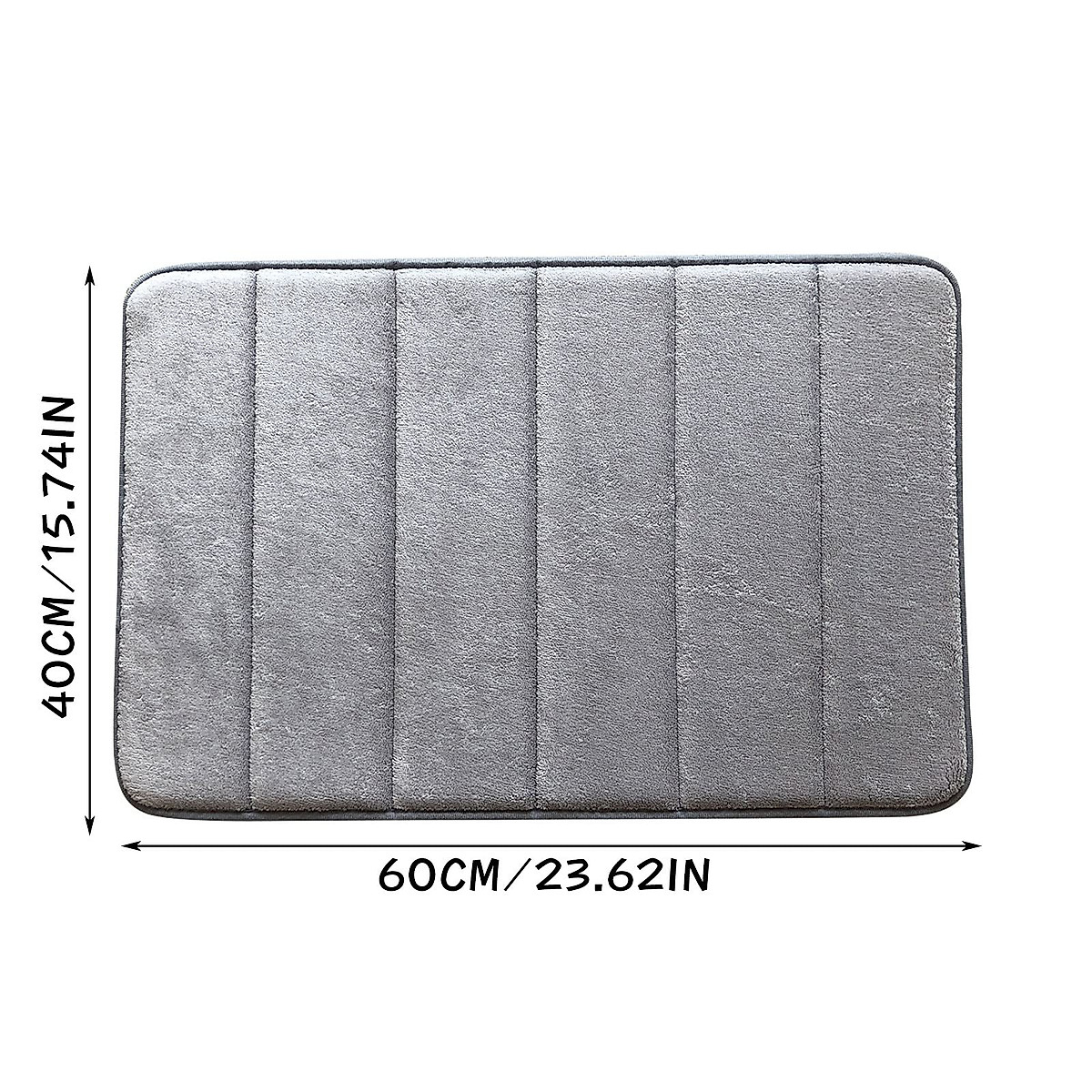 Memory Foam Bath Mats, Bathroom Rugs Memory Foam, Super Absorbent Soft Bath Mat Rug, Non Slip Waterproof Quick Dry Washable Pink Bathroom Mat Rug, Tapete para Baño, Alfombra De Baño, 17" x 24"