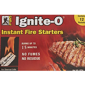 Ignite-O Creosote Sweeping Log FS855-24 Instant Fire Starter, 12-Packets, Brown/A